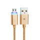 Buy Wholesale China Metal Braided Wire Micro LED USB Cables V8 Charging ...