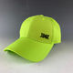 Fluorescent green 100% cotton baseball Cap custom logo sport hat ...