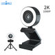 Luckimage CMOS PC Cameras webcam with ring light web camera 2K webcam ...
