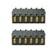Battery spring metal contact 6 pin gold plated contact connector with ...