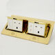 Bounce-up Ground Floor Power socket, Schuko style, 4Ports, 2XUK+1XCEE7 ...