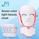 7 color light lED face mask beauty instrument white beauty mask facial ...