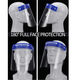 Buy Wholesale China Transparent Plastic Faceshield With Glasses Frame ...