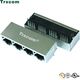 Buy Wholesale China Rj45 Modular Jack 4 Port Rj45 Through Hole 10/100 ...