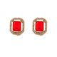Buy Wholesale China Red Glass Fashion Stud Earrings For Girl Rhinestone Jewelry & Stud Earrings ...