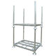 Movable pallet stacking frame foldable, collapsible, for warehouse ...