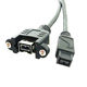 IEEE 1394 6Pin Angled Male to Female Firewire 400 Mount Panel Extension Cable, Panel mount ...