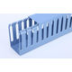 Grey blue slotted PVC cable duct trunk, PVC cable trunking grey blue ...
