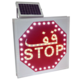 Solar Powered Flashing white LED 800 mm Octagon Stop Sign for road ...