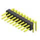 Right Angle Pin Headers, 0.5" 1.27mm Pitch Single Row, Through Hole ...