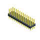 China Right angle pin headers, Dual-row and Right Angle, Male to Female Header, PCB Connector on ...