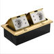 Bounce-up Ground Floor Power socket, Schuko style, 4Ports, 2XUK+1XCEE7 ...
