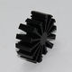 China OEM Customized Black Anodizing Extrusion Sun flower Heatsink on ...