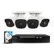 Sunell POE AI Surveillance IP Camera System 5MP, 8CH NVR 4K Outdoor ...