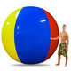 Giant Colorful Inflatable Beach Ball Large Three-Color Thickened PVC ...