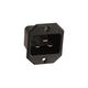 Panel mount AC socket, terminal 4.8mm W/approvals, RoHS Directive ...