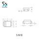 Buy Wholesale China Shikues Unipolar Tvs Smbj6.8ca Smb/do-214aa 6.8v 10ma 600w Surface Mount ...