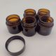 Buy Wholesale China 20ml 30ml 50ml Amber Glass Face Cream Pot Jar With ...