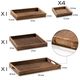 Buy Wholesale China Rustic Wooden Serving Trays With Handle - Set Of 7 ...
