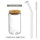 Buy Wholesale China 550ml/400ml Glass Cup With Lid And Straw ...