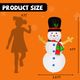 Buy Wholesale China Christmas Inflatable 4 Ft Snowman With Beaver Hat ...
