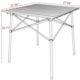Buy Wholesale China Lightweight Aluminum Folding Square Table Roll Up ...