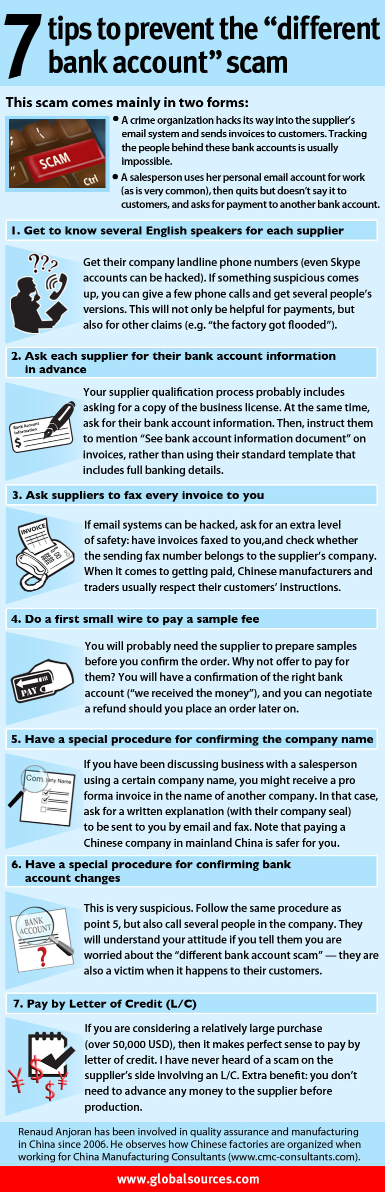 7 tips to prevent the ‘different bank account’ scam [Infographic ...
